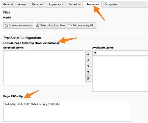 Using And Setting TSconfig TSconfig Reference Documentation