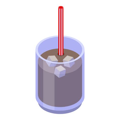 Iced Cocoa Isometric Icon Download On Iconfinder