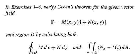Solved In Exercises 1 6 Verify Green S Theorem For The Chegg Com