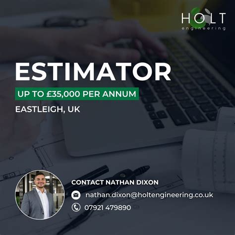 Estimator Engineering Eastleigh Hampshire Engineeringjobs Holt