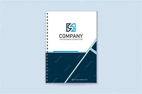 Premium Vector Modern Corporate Notebook Cover Template Design