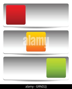 Rectangular Button Switch Toggle In 3 State Stock Vector Image Art
