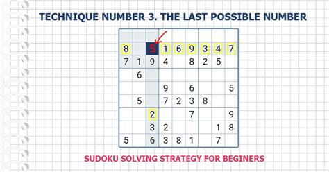 Last Possible Number Technique — Escape Sudoku