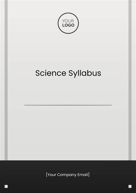 Free Science Syllabus Template To Edit Online