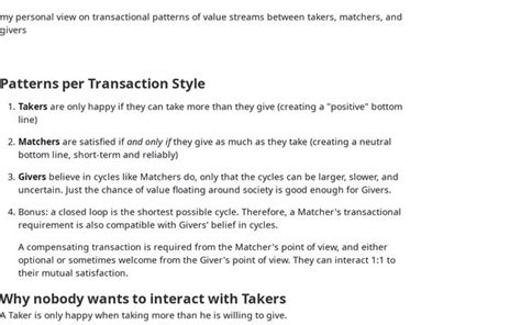 Give And Take Boran Observable