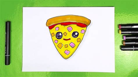 Как нарисовать ПИЦЦУ Простые Рисунки от РыбаКит Youtube