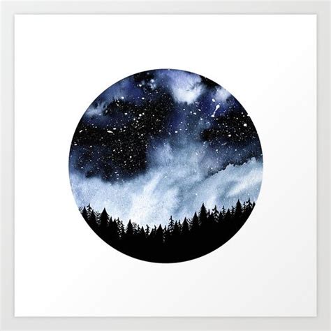 Watercolor And Digital Nature Inspired Watercolor And Digital Tree And
