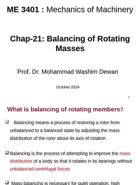 lecture 2 4 balancing chap 21 pdf rotation force