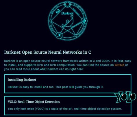 Darknet The Open Source Framework For Deep Neural Networks