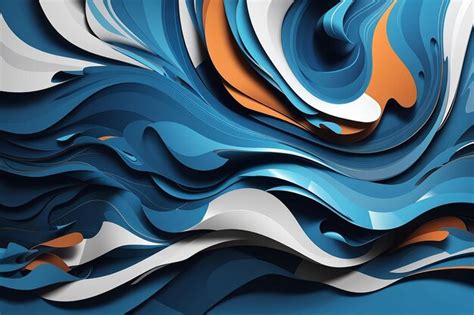 Premium Photo Abstract Blue Color Background Dynamic Shapes