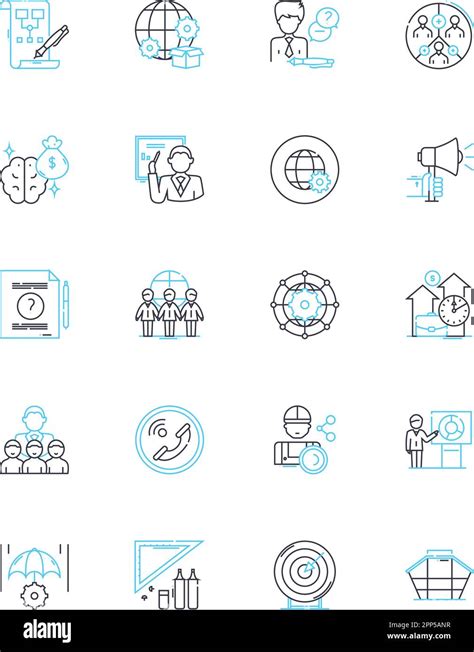 Management Wizard Linear Icons Set Expert Efficient Organized Proactive Innovative Dynamic