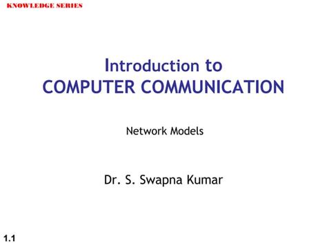 Network Model On Computer Communication M1 Ppt