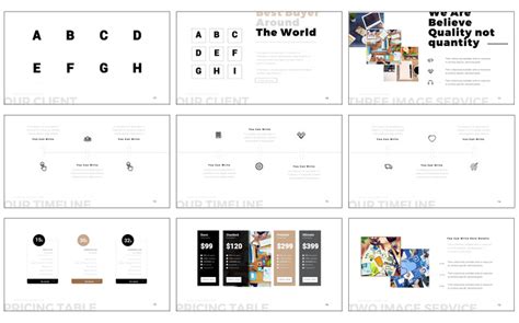 MiniMuM PowerPoint Template 64482 TemplateMonster