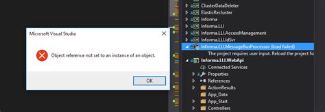 C Visual Studio Object Reference Not Set To An Instance Of An Object While Loading