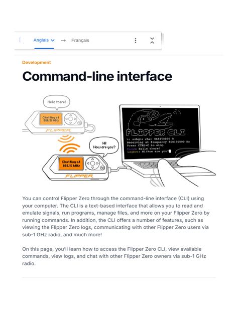 command line interface flipper zero documentation pdf command