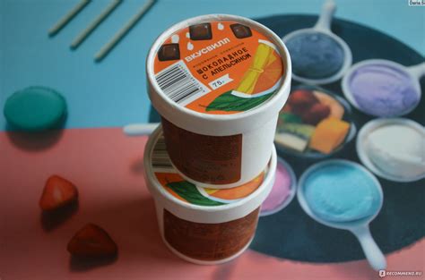 Мороженое ВкусВилл / Избёнка сливочное "Шоколадное" с апельсином ...