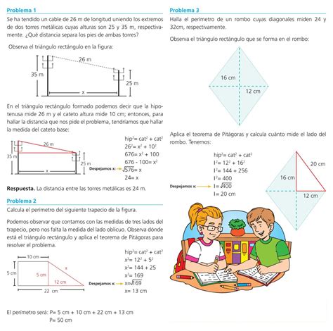 Aplicando El Teorema De Pitágoras Escolar Abc Color
