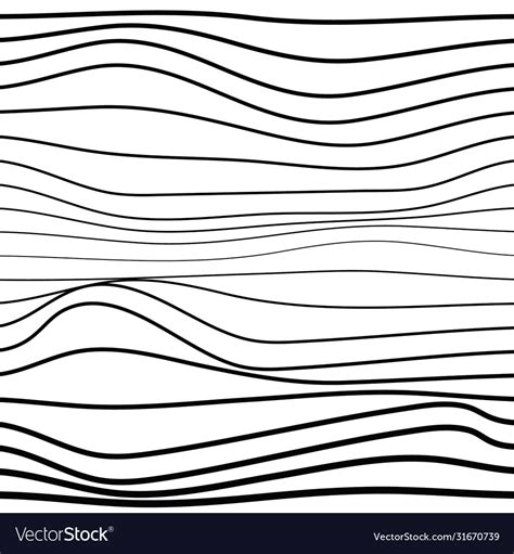 Distorted Wave Monochrome Texture Royalty Free Vector Image