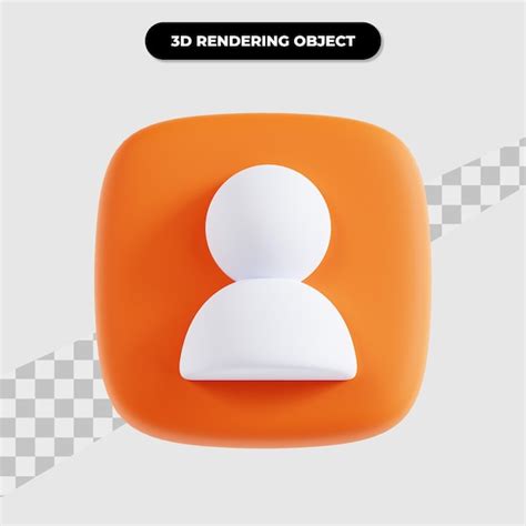 Premium Psd D Rendering Of Profile User Interface