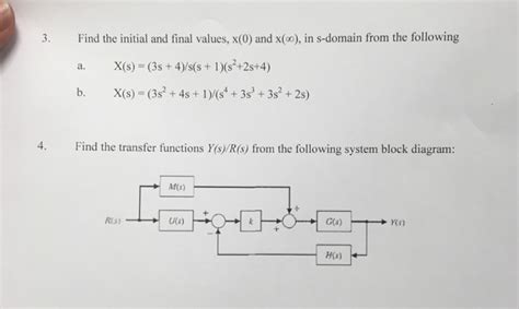 Solved Find The Initial And Final Values X 0 And Chegg Com