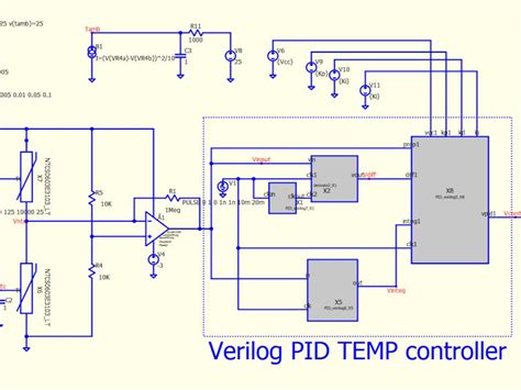 Pid Temperature Controller As Verilog Module In Qspice