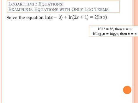 5 6 Solving Exponential And Logarithmic Equations Ppt Download