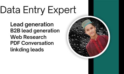 Data Entry Expertb2b Lead Generation Pdf Conversation By Dataentry