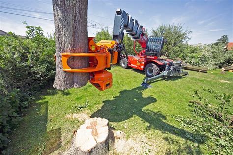 Magni Telehandler With Tree Cutting Attachment Aps Equipment