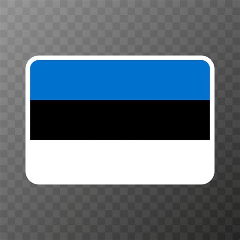 Estonia Flag Official Colors And Proportion Vector Illustration
