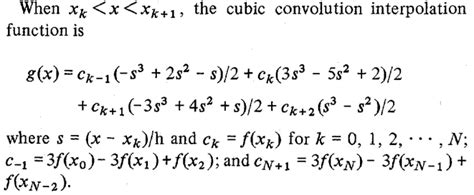 Matlab Imresize Trying To Understand The Bicubic Interpolation Stack Overflow