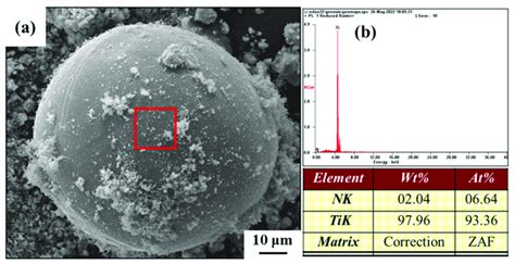 Morphology Of Core Shell Structured Mixed Powders And Corresponding Eds Download Scientific