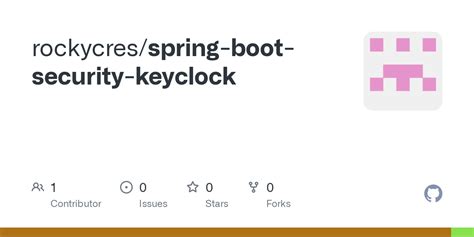 Github Rockycresspring Boot Security Keyclock