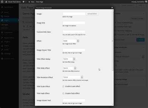 hover effects pack wordpress plugin by borisolhor codecanyon