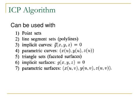 Ppt A Method For Registration Of 3d Surfaces Icp Algorithm Powerpoint
