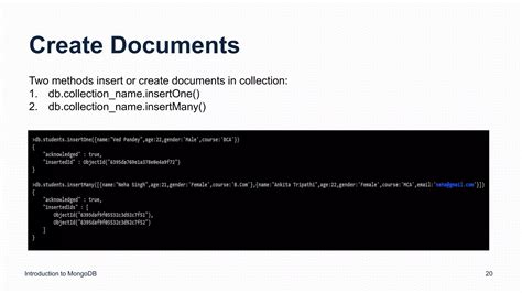 Introduction To MongoDB Pptx