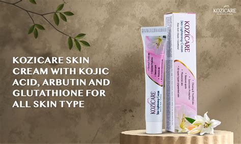 Buy Kozicare Skin Lightening Cream With Kojic Acid Arbutin And