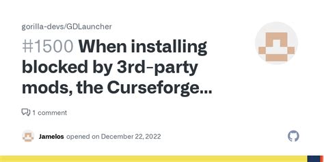 When Installing Blocked By 3rd Party Mods The Curseforge Popup Checks If Site Connection Is