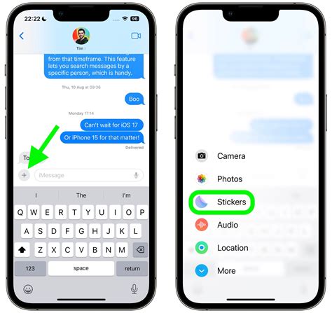Ios 17 How To Add Effects To Stickers In Messages Macrumors