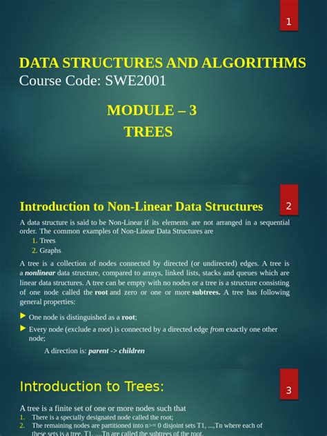 Module No 3 Trees Swe2001 Pdf Algorithms And Data Structures