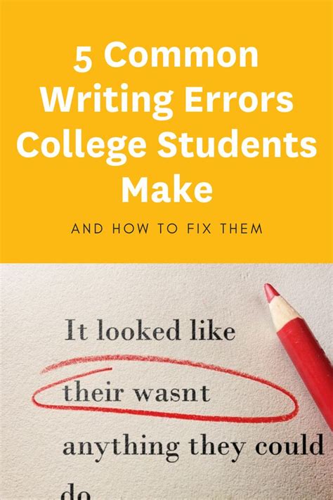 5 Common Writing Errors College Babes Make And How To Fix Them A Writer S Life Grammar