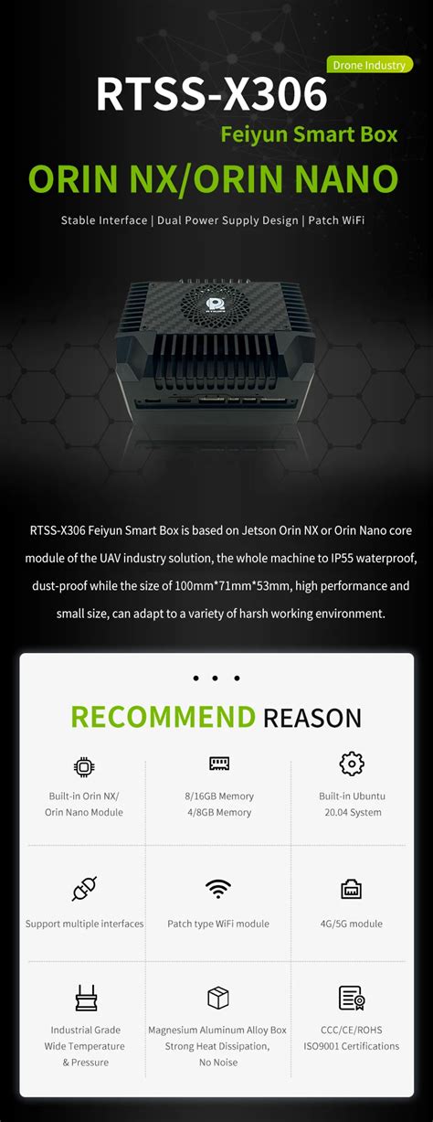 Jetson Orin Nano Box 20 TOPS AI Performance Fan Cooling