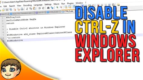End The Frustration How To Disable Ctrl Z In Windows Explorer