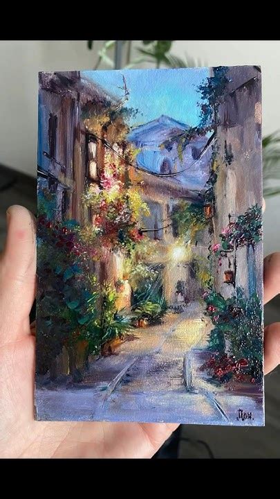 «Вечером на улице арт Art масло живопись художник Shorts Shortvideo Youtube