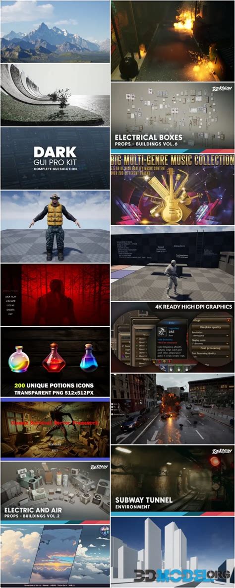 unreal engine marketplace asset bundle 1 january 2025 3d model
