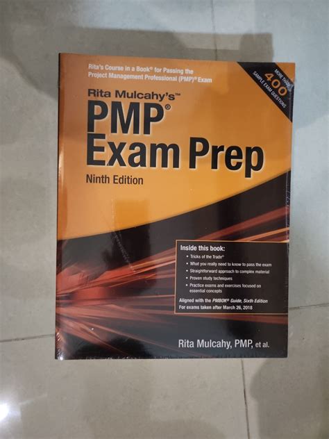 Pmp Exam Prep Book Hobbies And Toys Books And Magazines Textbooks On