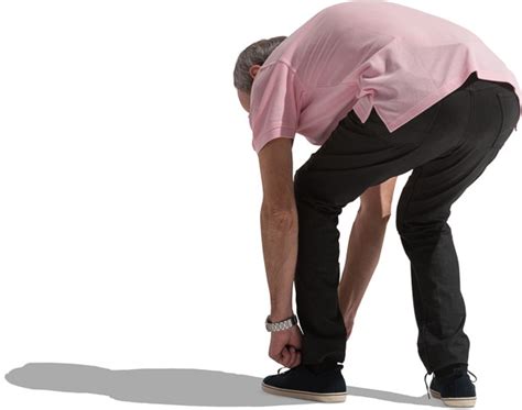 Mature Man Bends