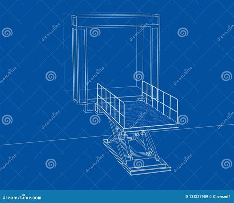 Dock Leveler Concept Stock Illustration Illustration Of Entrance