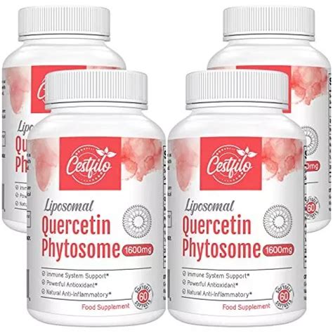 Liposomal Quercetin Phytosome 1600mg Softgels With Bromelain And Vitamin