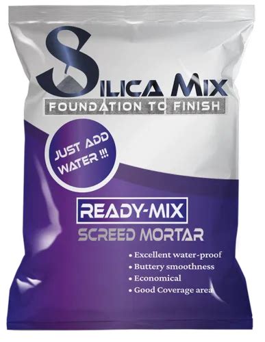 Silicamix Screed Mortar For Construction At ₹ 250bag In Bengaluru