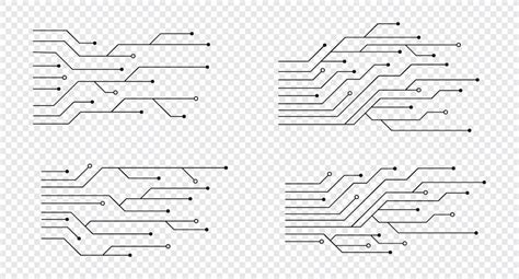 Premium Vector Set Of Printed Circuit Board Abstract Futuristic Circuit Board Hi Tech Digital